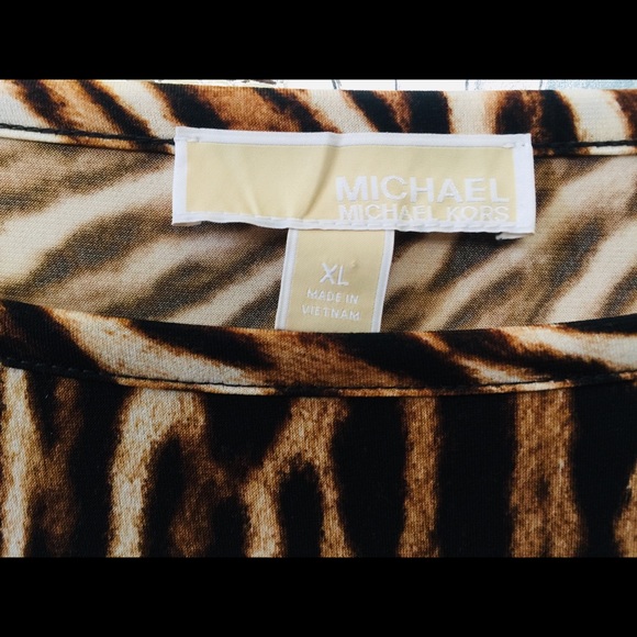 Michael Kors | Dresses | Michael Kors Animal Print Dress Nw Size Xl ...